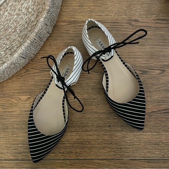 LK Bennett | Shoes | Lk Bennett Mikaila Black White Contrast Pinstripe ...